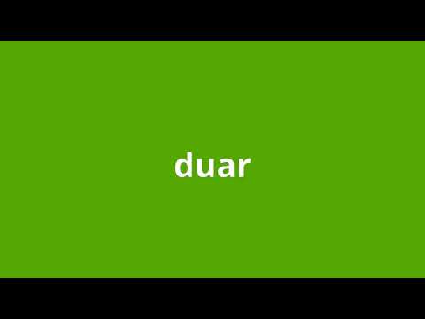 what is the meaning of duar. - YouTube