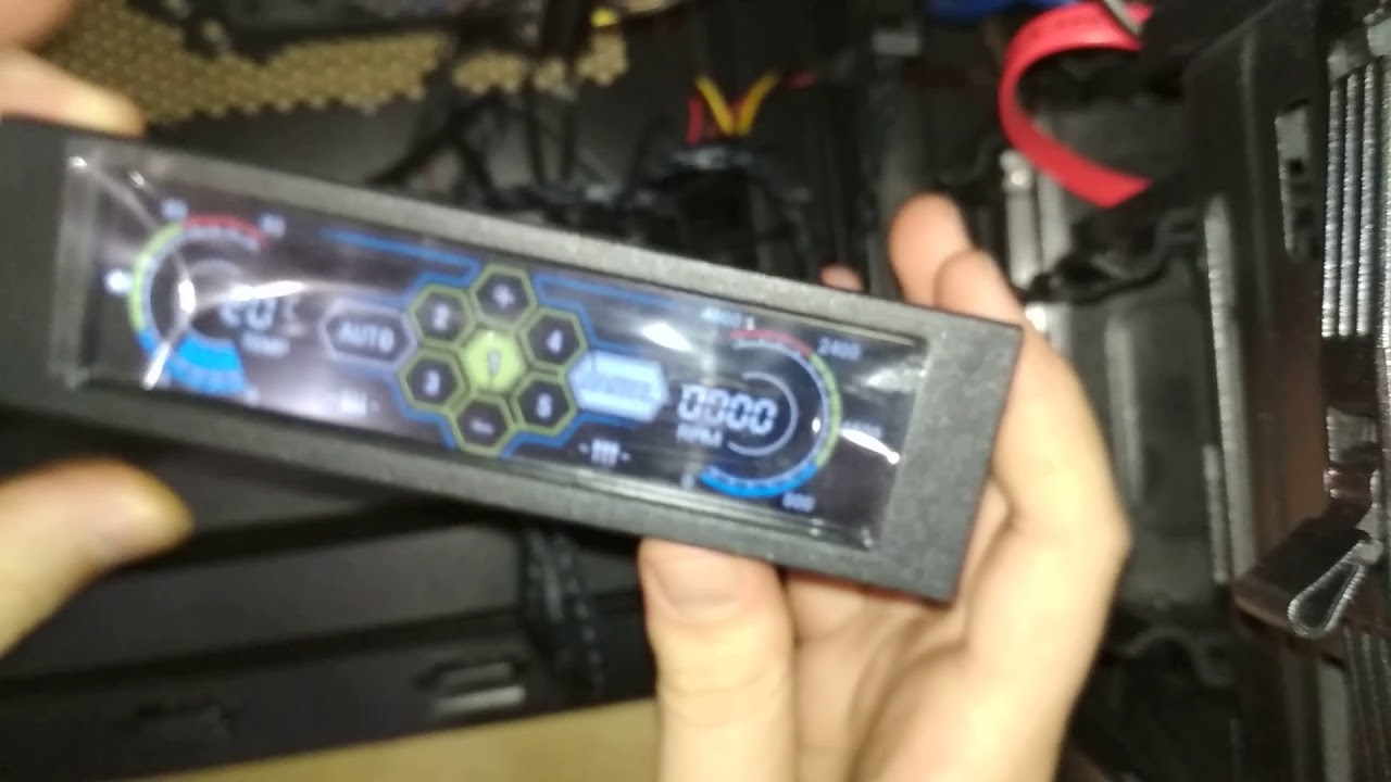 5.25"inch PC 5 Channel Fan Controller Automatic Speed Control & LCD ...