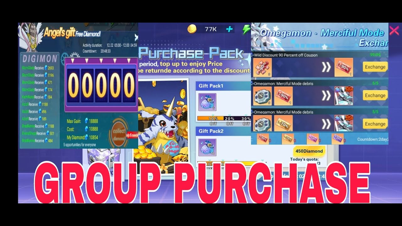 👍PENJELASAN EVENT GROUP PURCHASE DIGIMON OMEGAMON MERCIFUL MODE ...