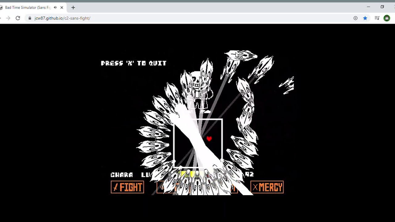 testing the free version of sans undertale fight - bad time simulator ...