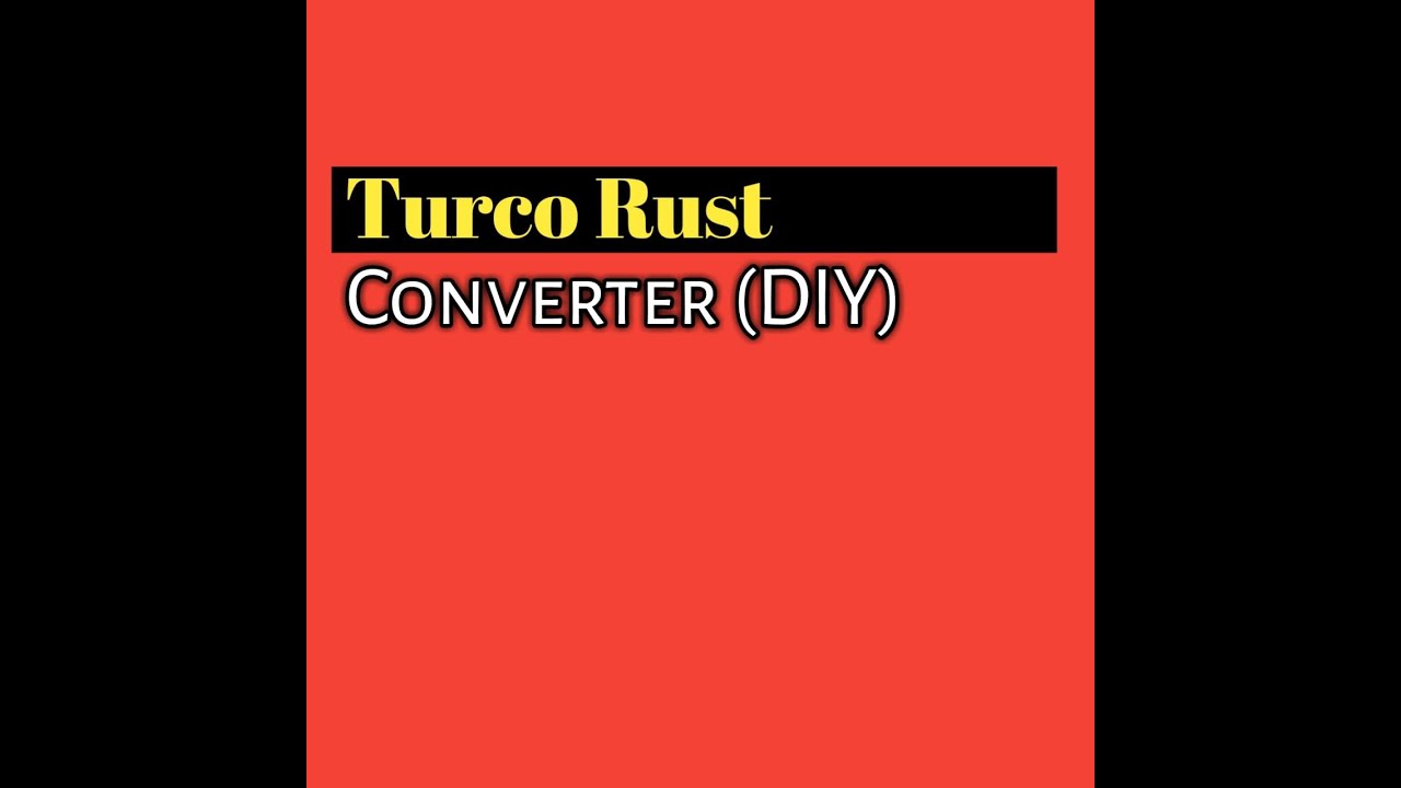 DIY Using Turco Rust Converter - YouTube