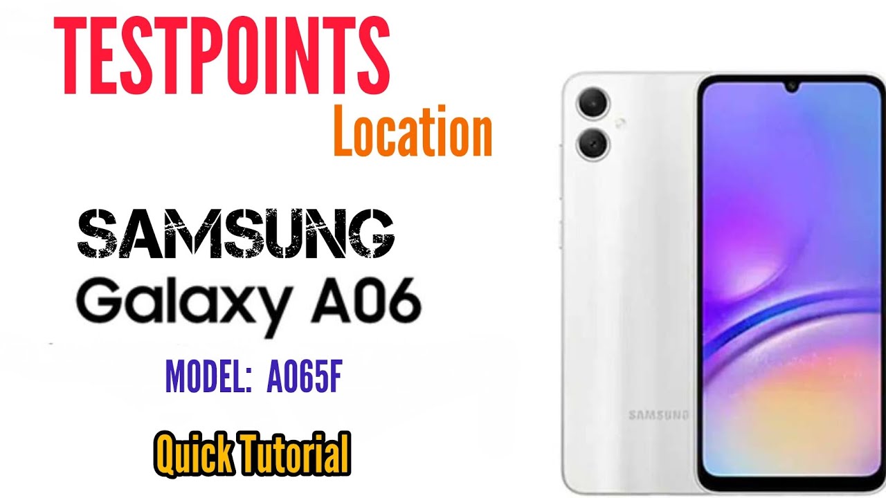 Testpoint Samsung A06 A065F How to discover the location - YouTube