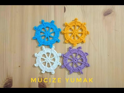 Gemi Dümeni Motif Yapımı / Tığişi Örgü Modelleri