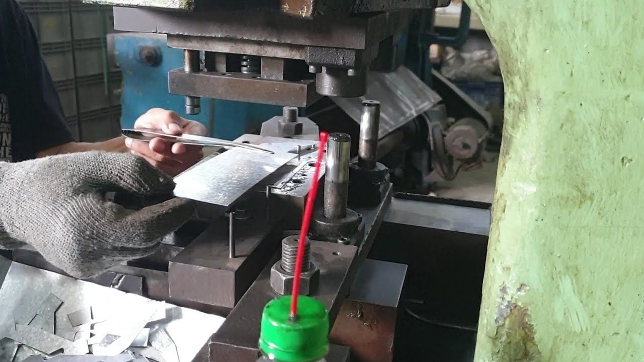 PRESS Stamping Machine Job Work - YouTube