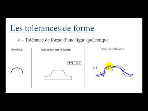 Les tolérances géométriques cours de dessin industriel Partie 19 - YouTube