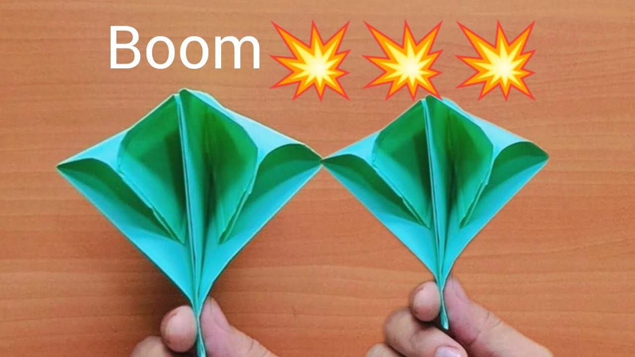 How to fold paper 💥 boom cracker #youtube #origami #diy - YouTube