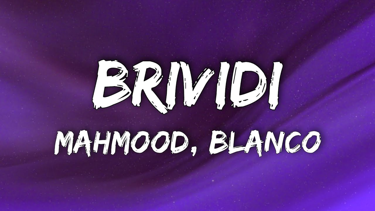 Mahmood, Blanco - Brividi (Testo/Lyrics) - YouTube