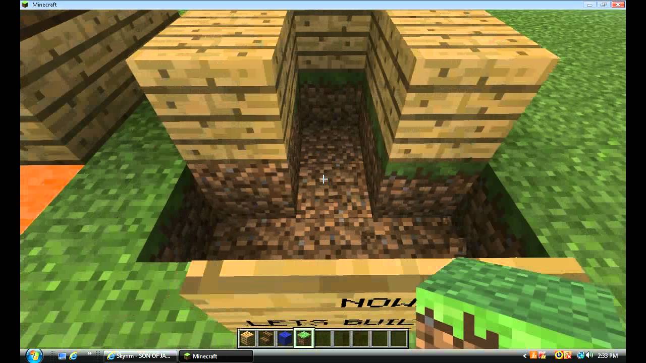 Minecraft - How To Build A Dog House Plus Food Bowl (1.4 Required ...
