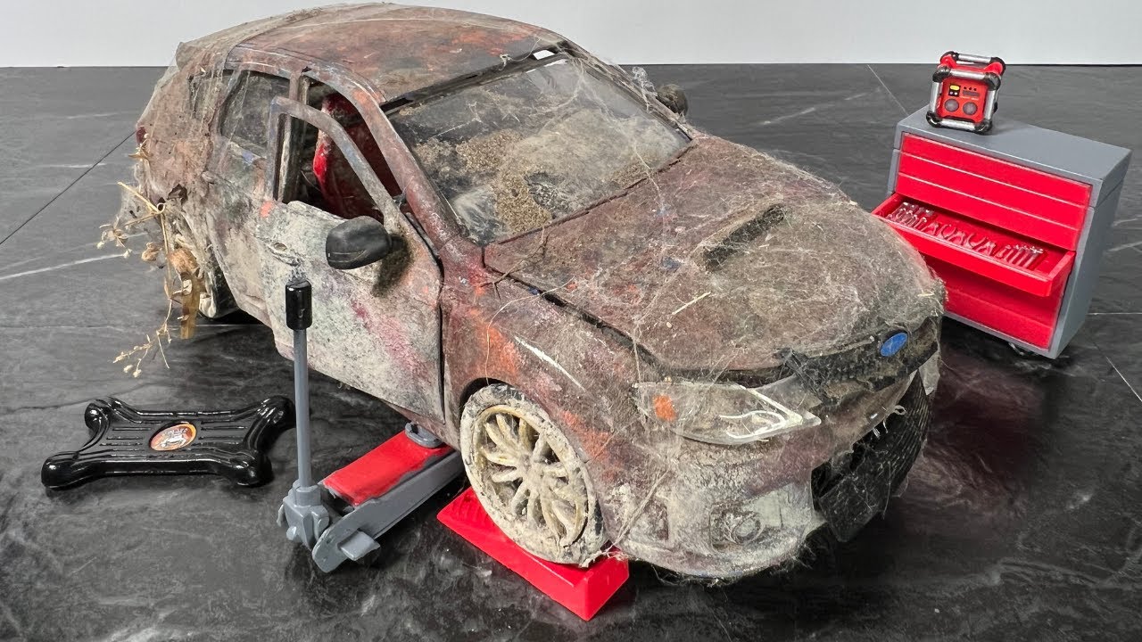 Restoration Damaged Diecast Abandoned Subaru WRX STI Resurrection - YouTube