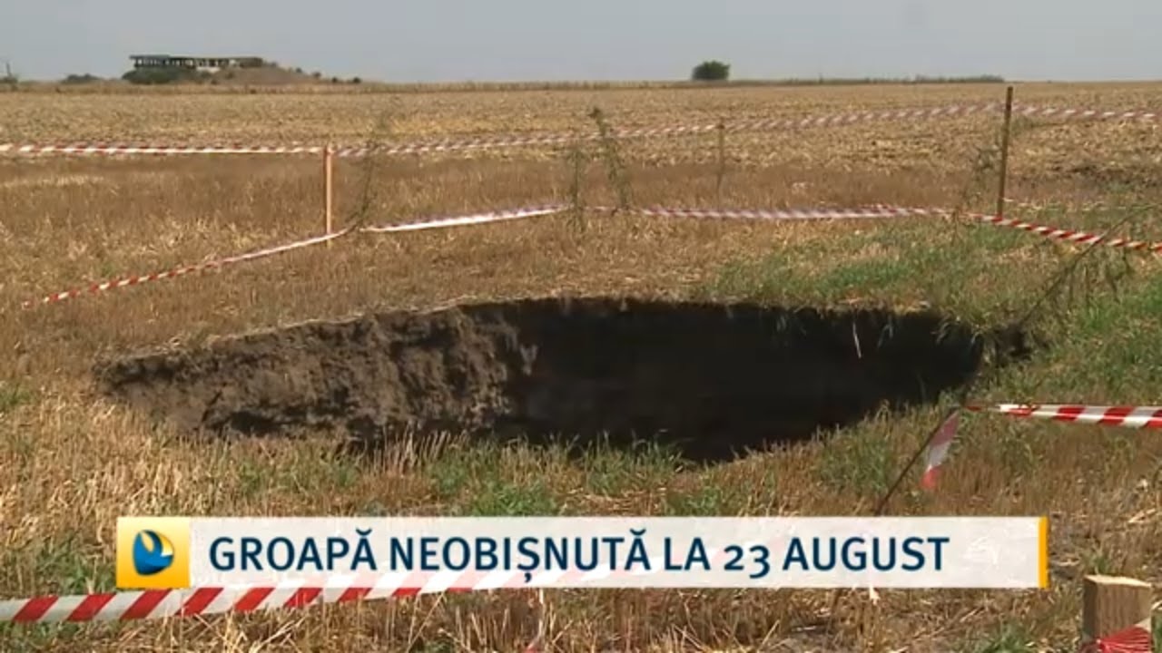 Groapă neobișnuită la 23 August - YouTube