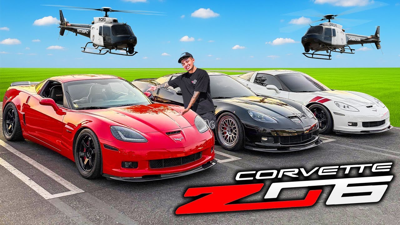 CORVETTE Z06's TAKEOVER LOS ANGELES... - YouTube