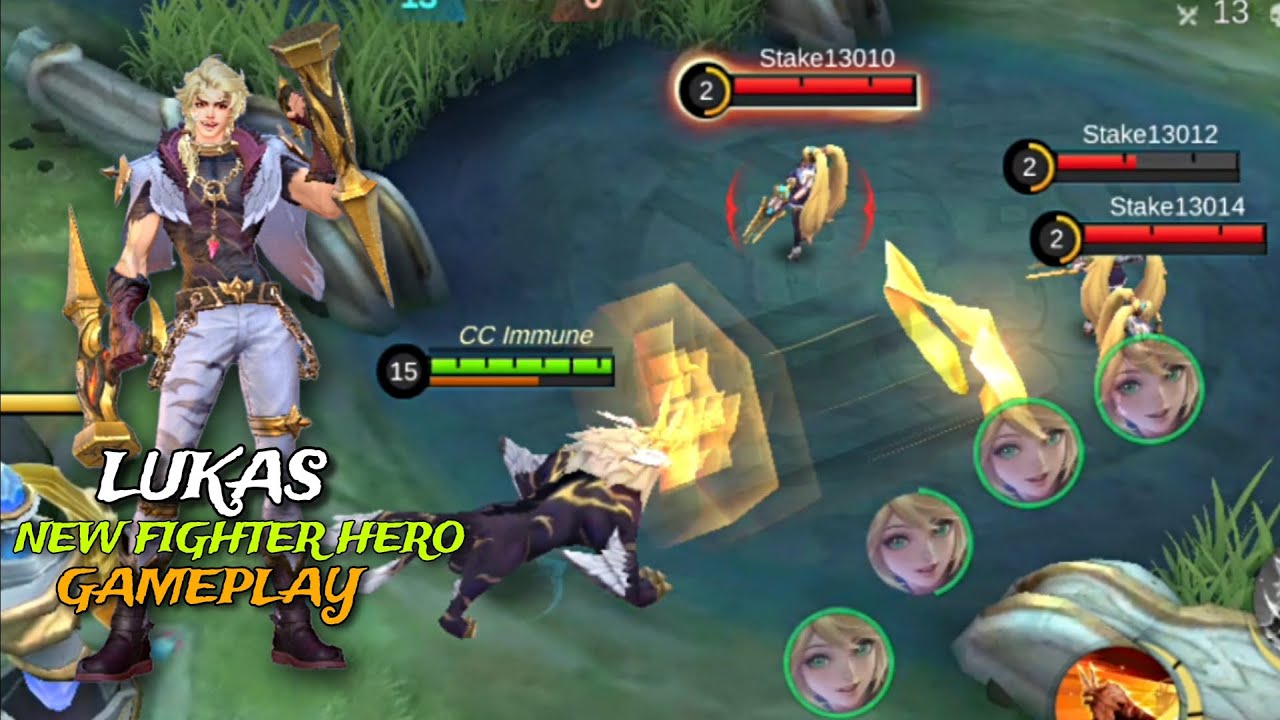 UPCOMING NEW FIGHTER HERO LUKAS GAMEPLAY | NEW HERO NO. 127 | MLBB - YouTube