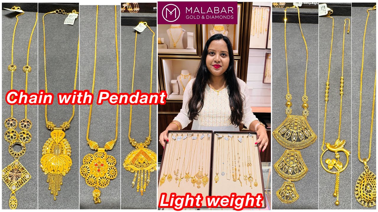 6gm😳onwards Light wt Gold Chain with attached Pendants Traditional ...