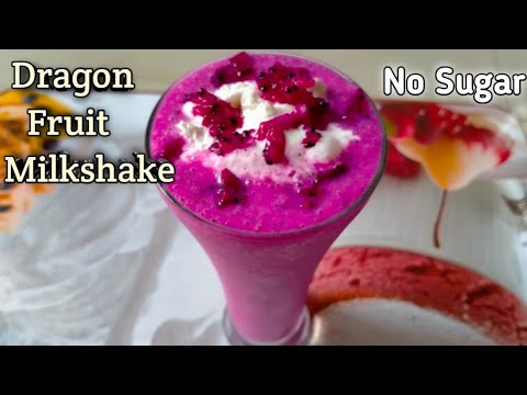 Dragon Fruit Milkshake || Dragon Fruit Shake Recipe || Dragon Fruit ...