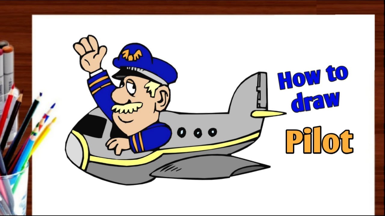 How to draw Pilot|| Drawing step by step - YouTube