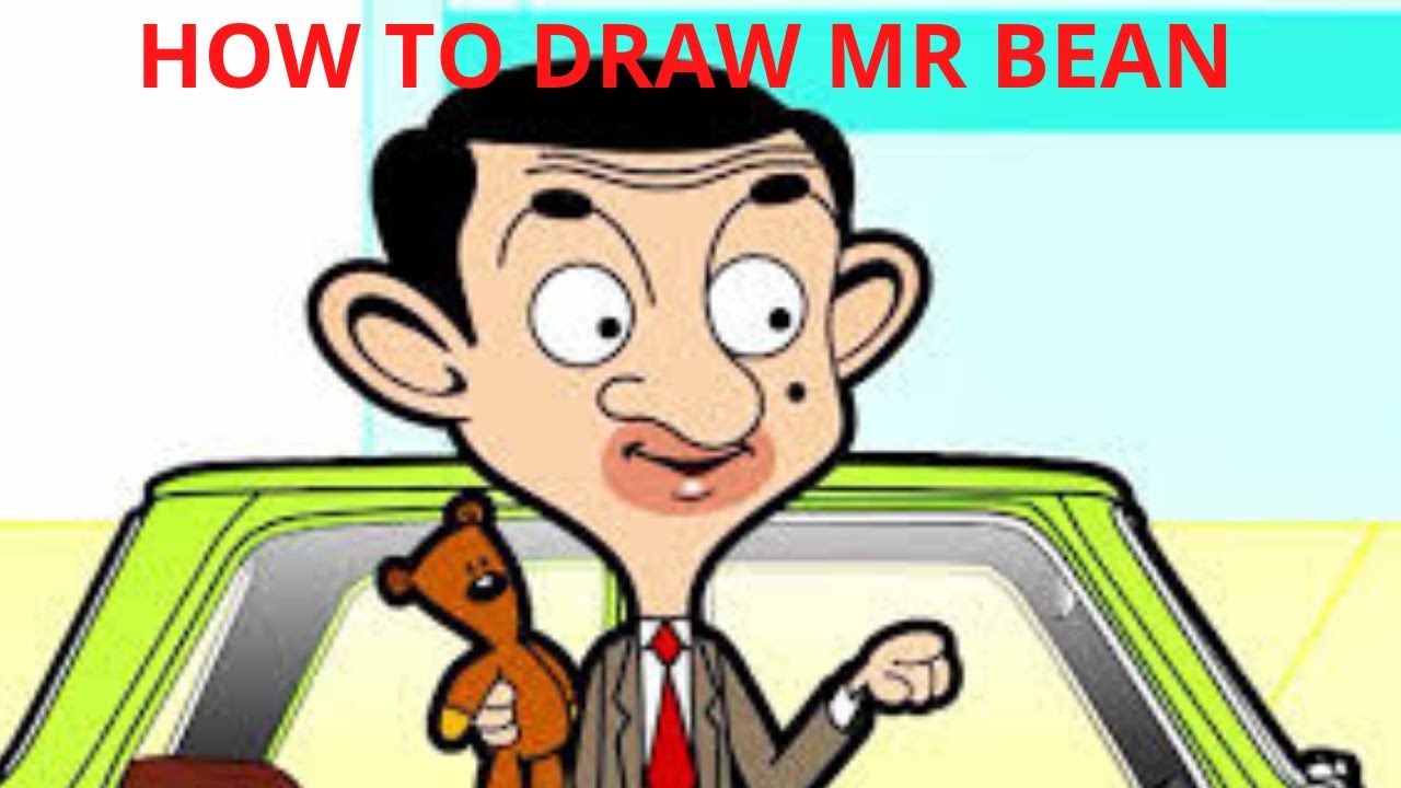how to draw Mr. bean step by step - YouTube