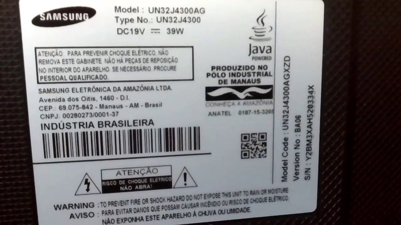 Serafim eletrônica Tv Samsung un32j4300ag 26/01/17 - YouTube