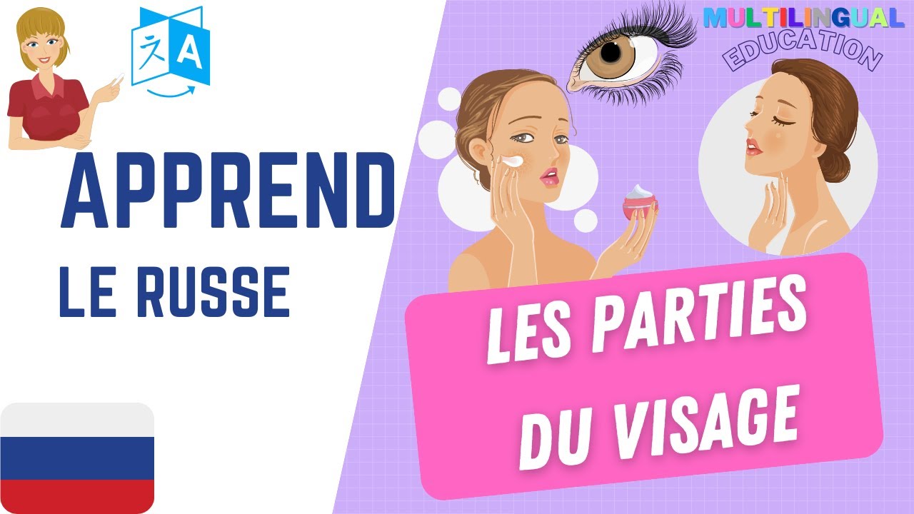 Les parties du VISAGE en Russe - YouTube