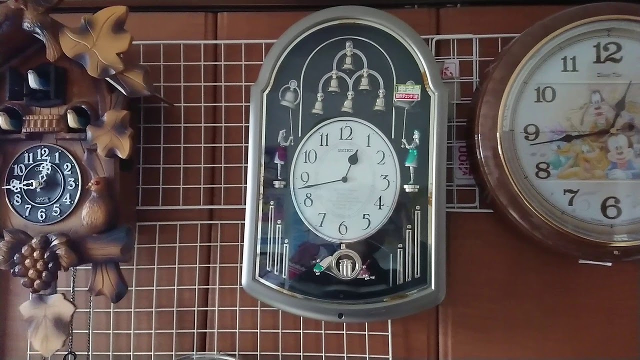 SEIKOからくり時計RE537N - YouTube