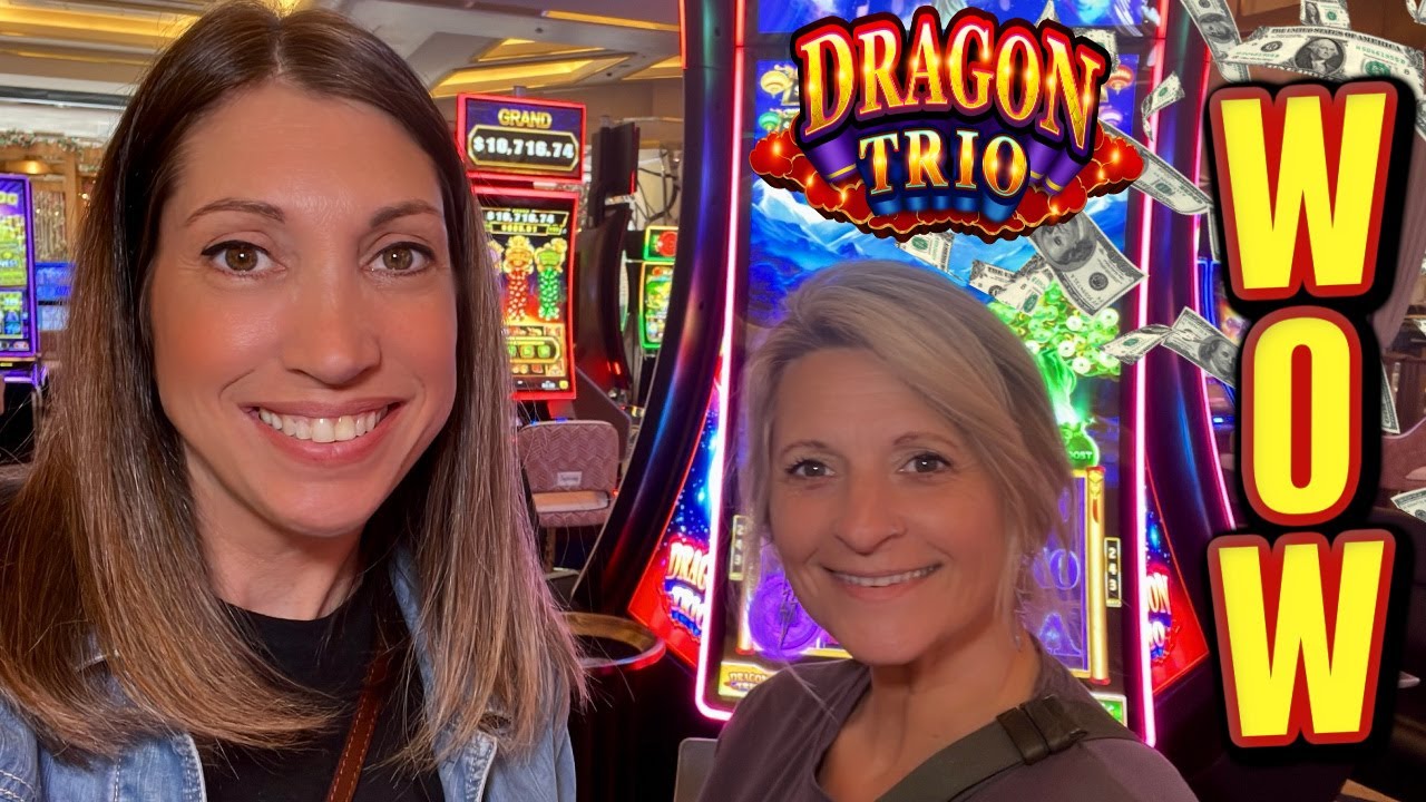 I’m glad she trusted me! 🍀 Dragon Trio Slot in Vegas for the BIG WIN! 🎰 ...