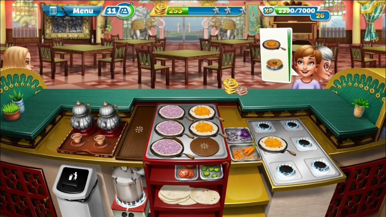 Cooking Fever - Indian Diner - Level 14 - YouTube
