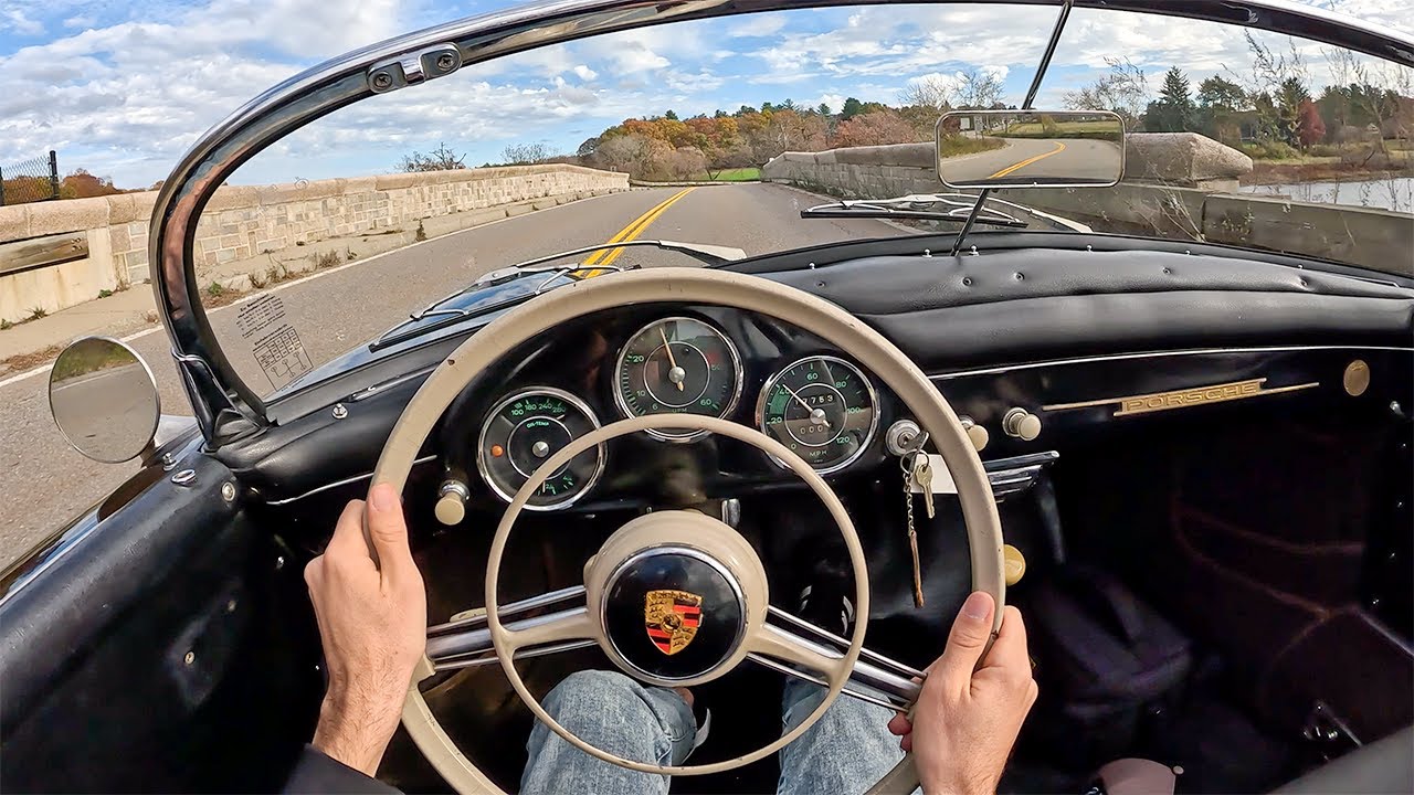 1957 Porsche 356 Speedster - Classic Autumn Driving Experience (POV ...