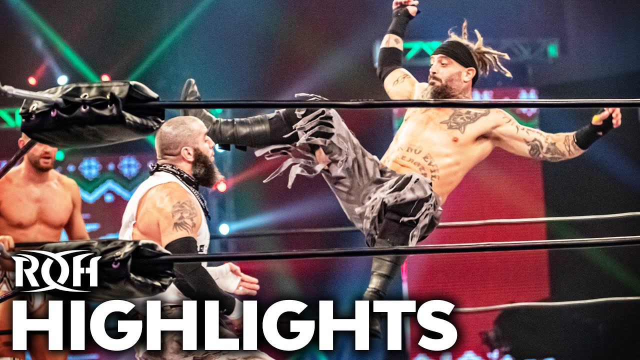 Briscoe vs Briscoe in 10-Man Christmas Mayhem! ROH Highlights - YouTube
