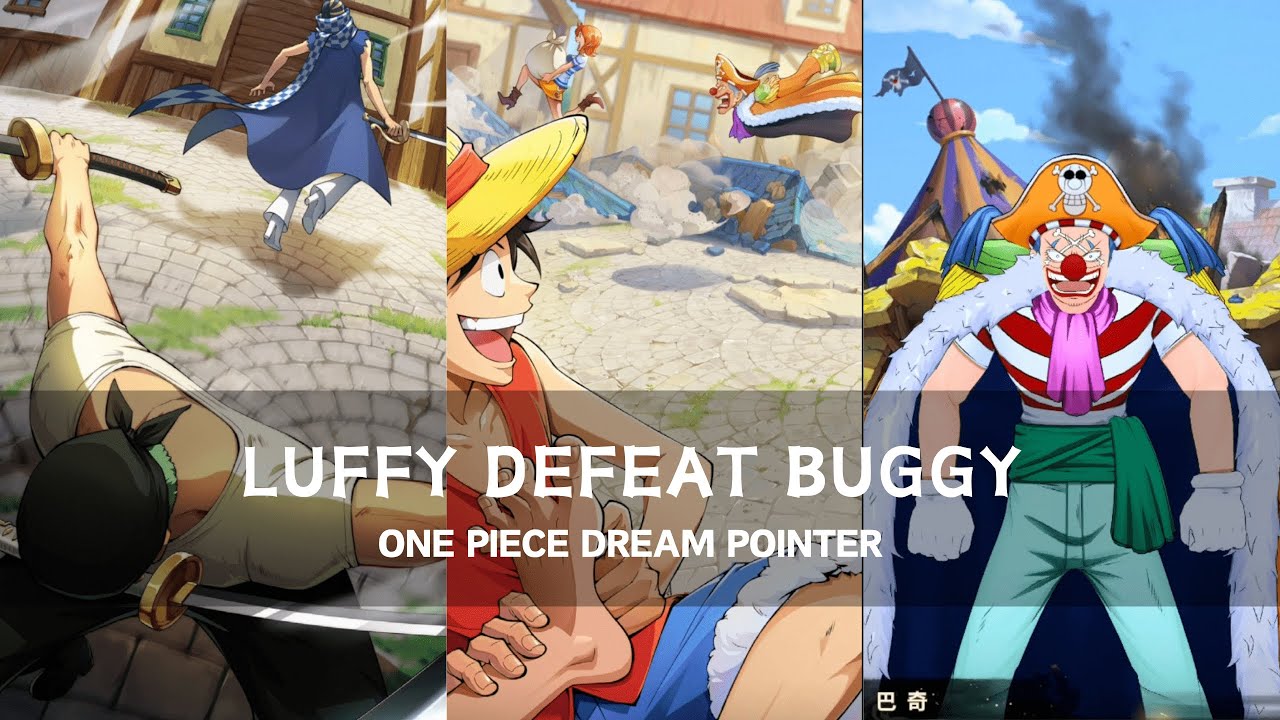 LUFFY VS BUGGY | ONE PIECE DREAM POINTER (MOBILE GAME) - YouTube