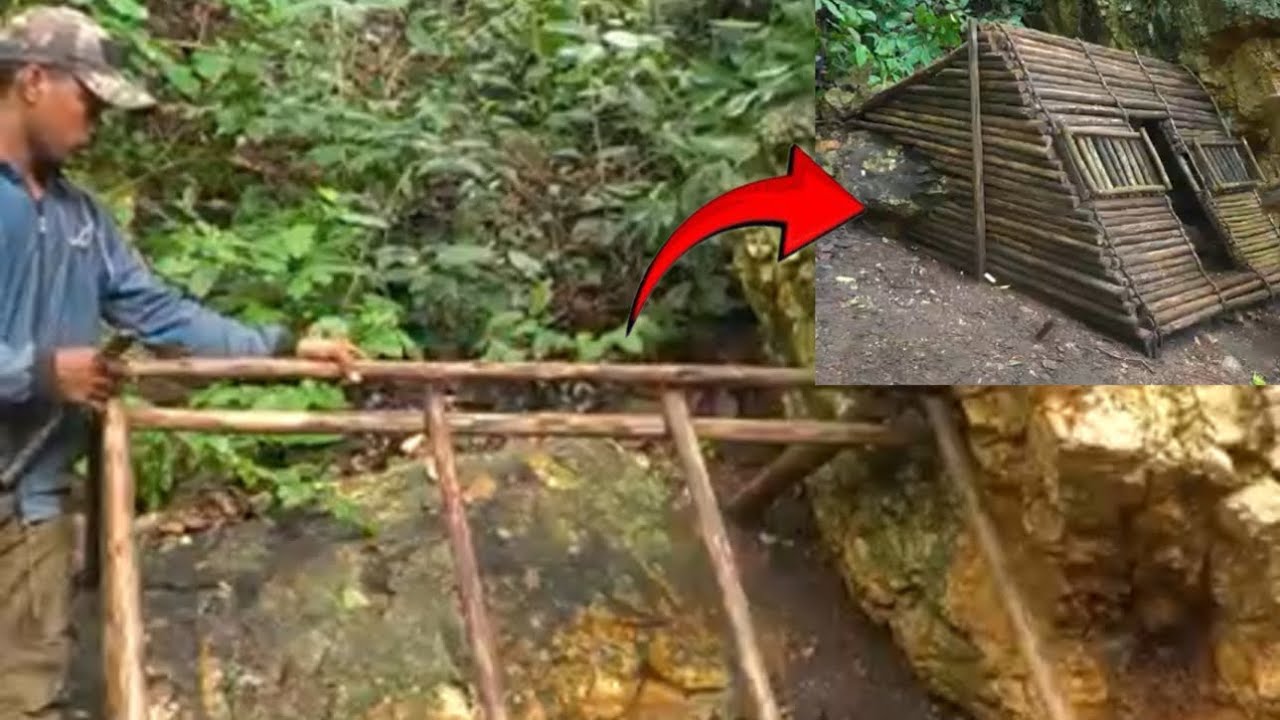 Bushcraft The Wood Shelter Camping, Fireplace Bushcraft Solo Skills ...