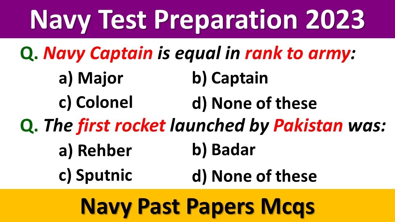 Navy Test Preparation 2023 | Pak Navy Test Preparation 2023 | Pak Navy ...