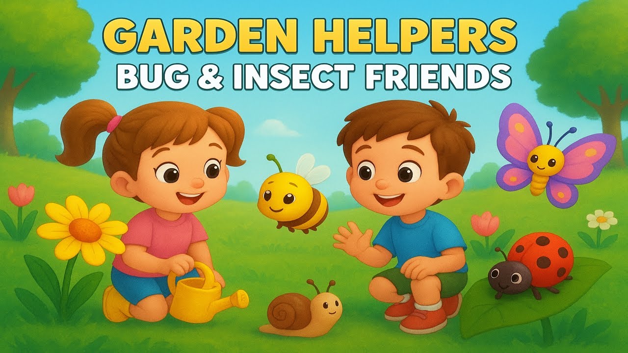 Garden Helpers – Bugs and Insects Song for Kids | Nursery Stars - YouTube