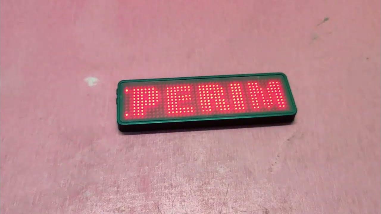 16X32 led matrix | Scrolling Text Led Display - YouTube