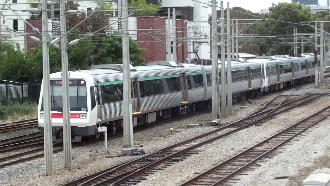 Trains at Claisebrook - Transperth - YouTube
