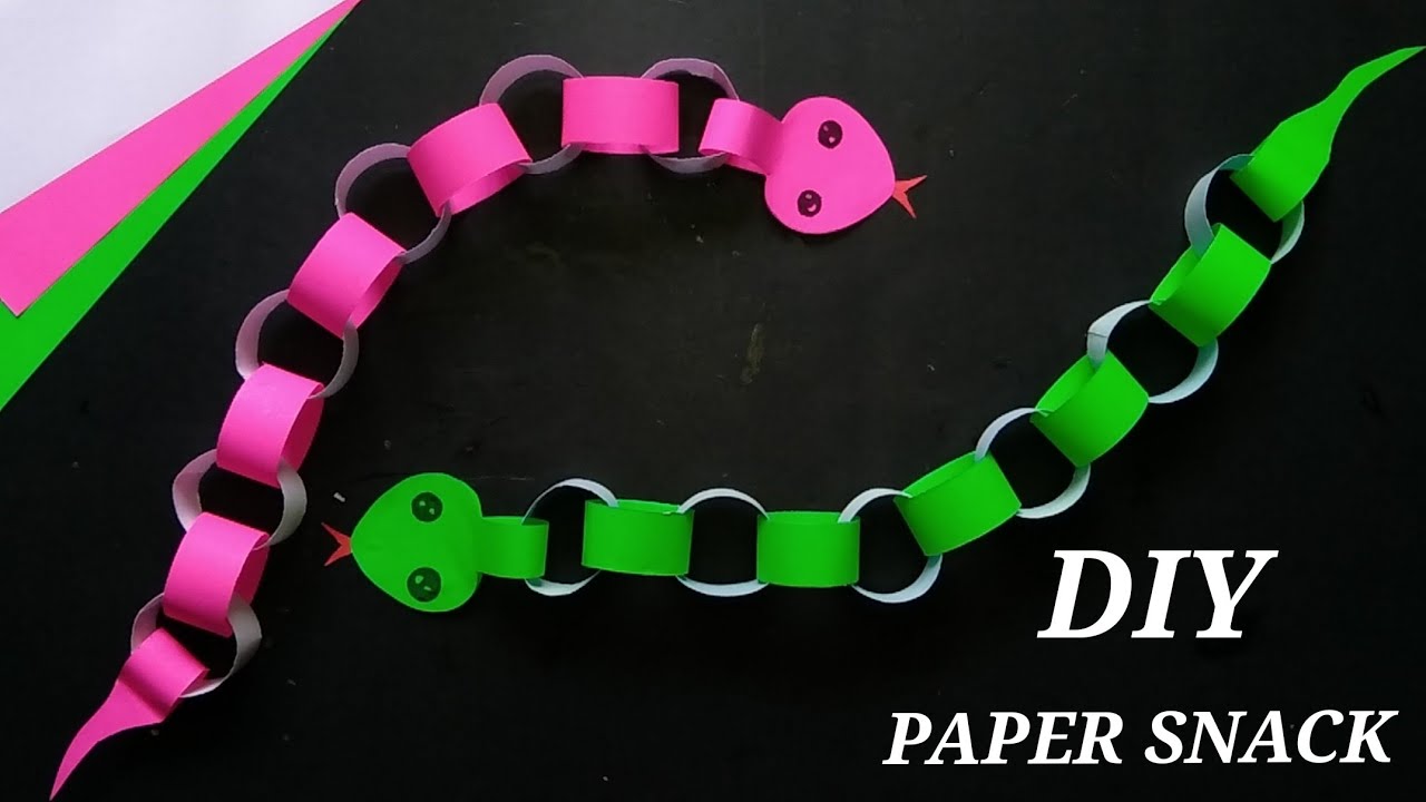 Amazing Paper Snake | Paper Craft For School | Moving Paper Toys - YouTube