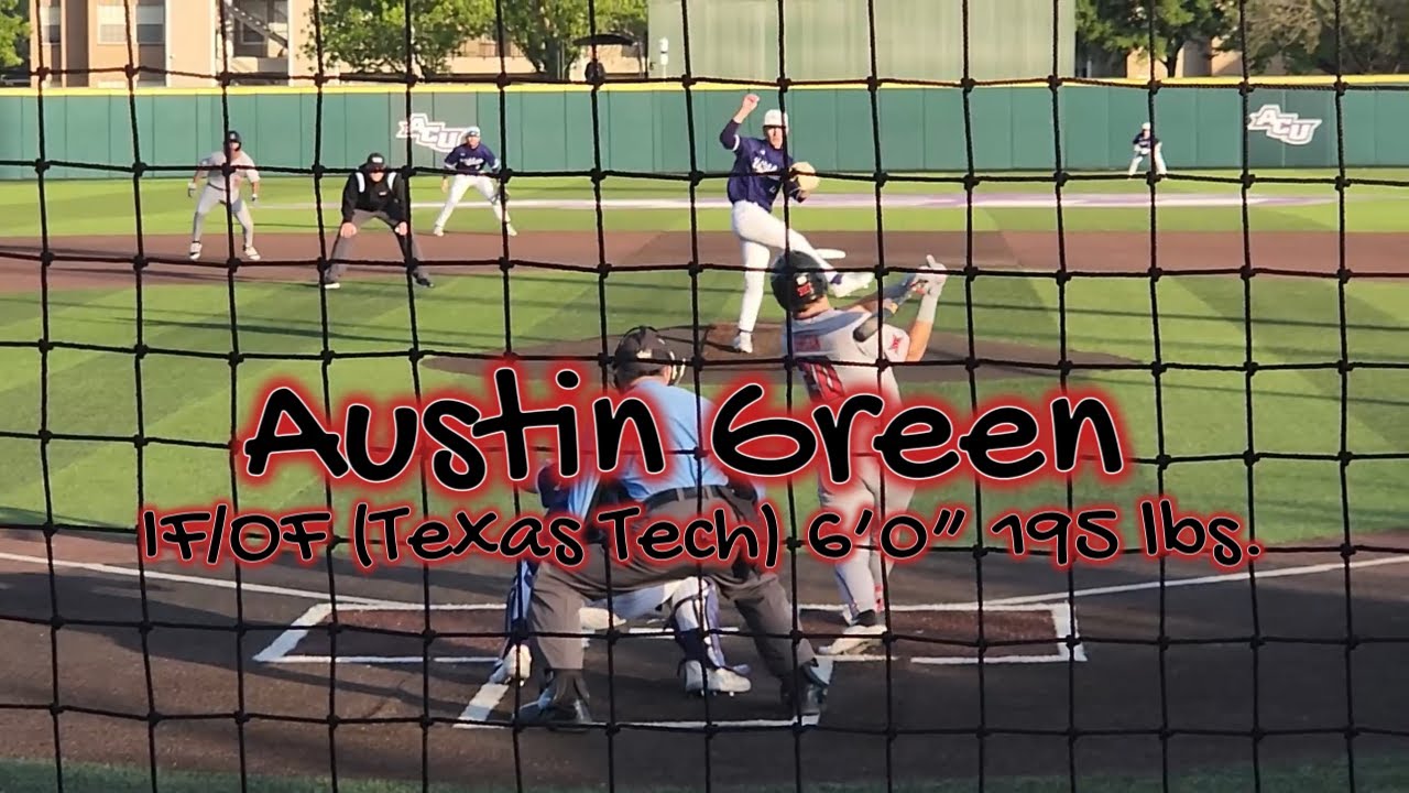 AUSTIN GREEN - OF/IF (Texas Tech) 2024 MLB Draft Prospect Video Profile ...