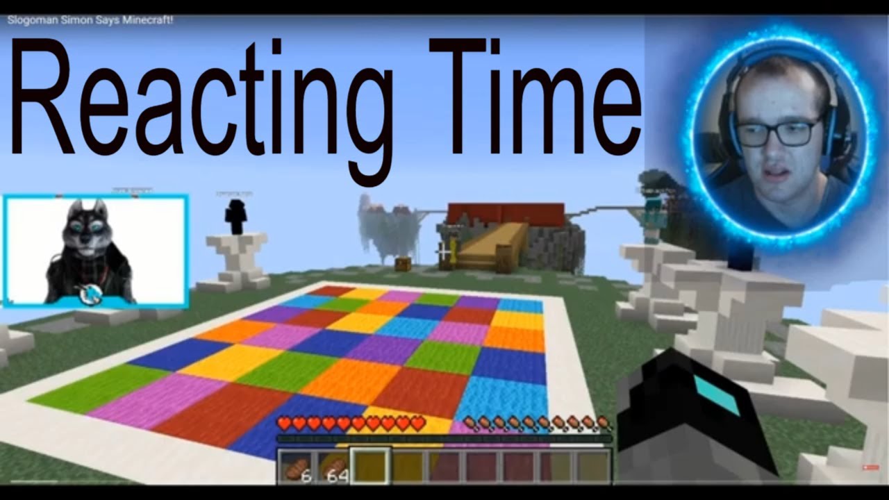 Reacting To Slogoman Simon Says Minecraft! - YouTube