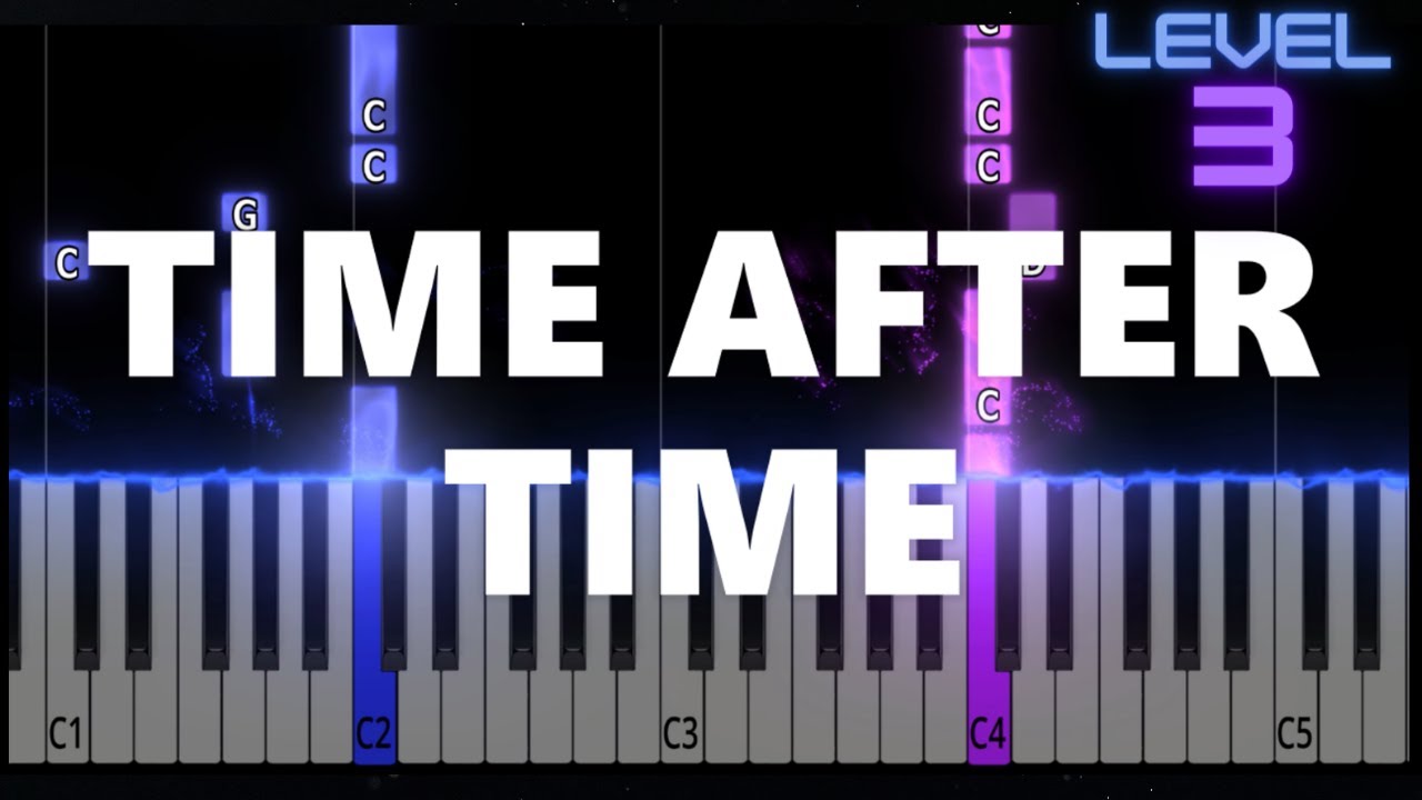 Time After Time - Cyndi Lauper - INTERMEDIATE Piano Tutorial - YouTube