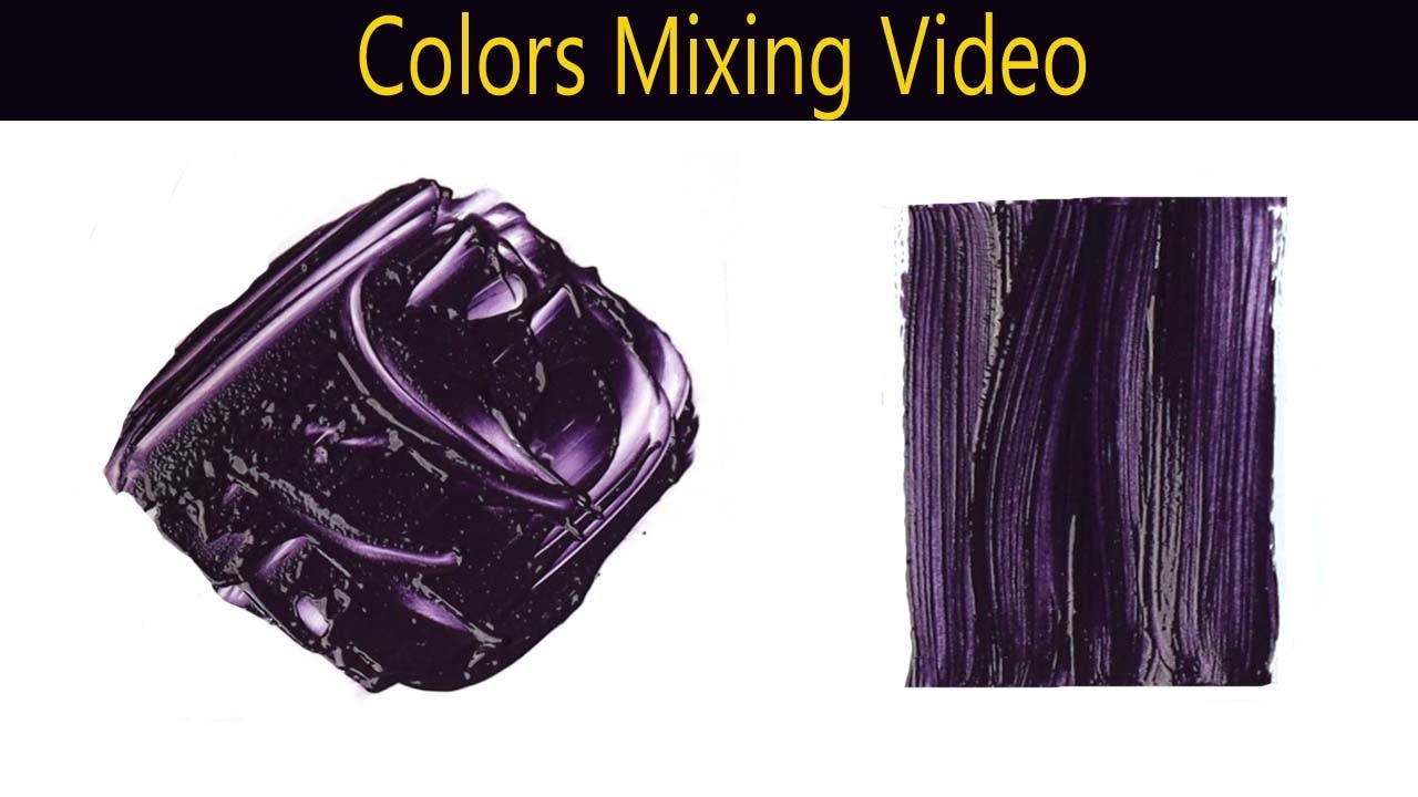 Which Two Colors Mix To Make Purple Color - YouTube