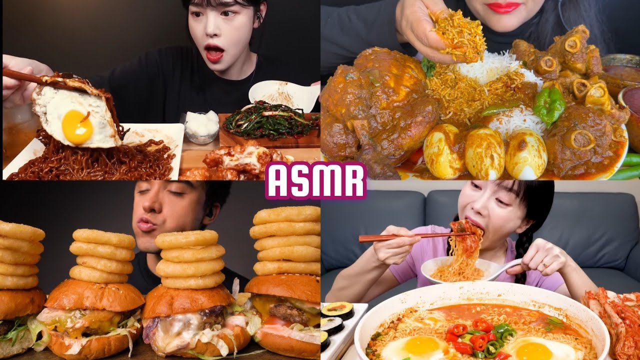 ASMR eating Famous Foods from different countries🌍🔥ASMR MUKBANG - YouTube