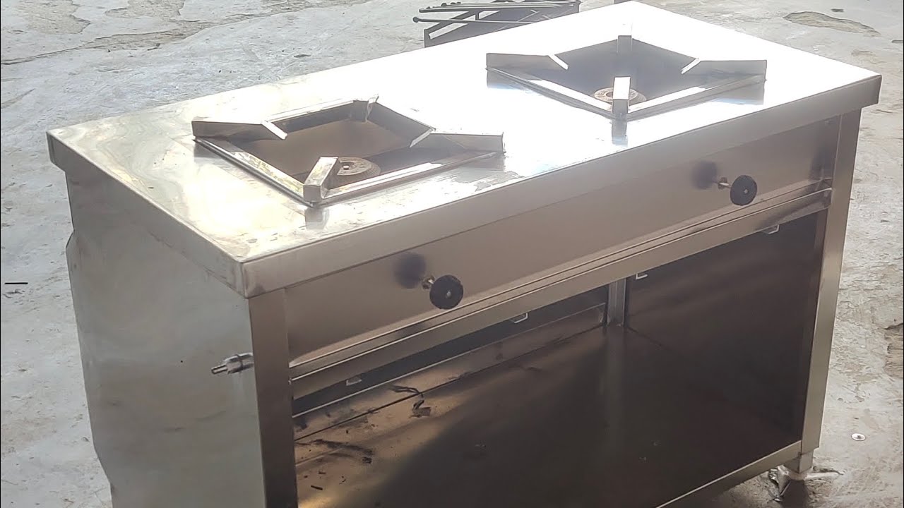 chap counter with 2 burner plane top bhatti || bhatti length 4 fit ...