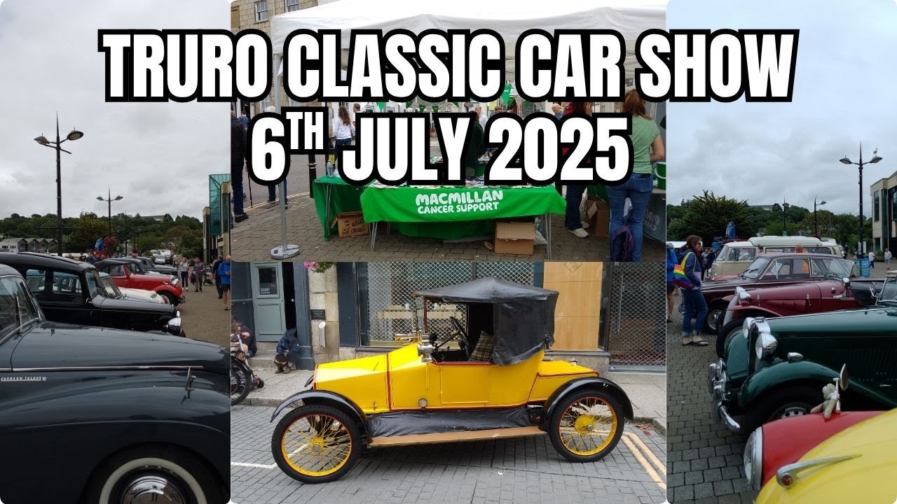 Truro Classic Car Show 6th July 2025 Cornwall England - YouTube
