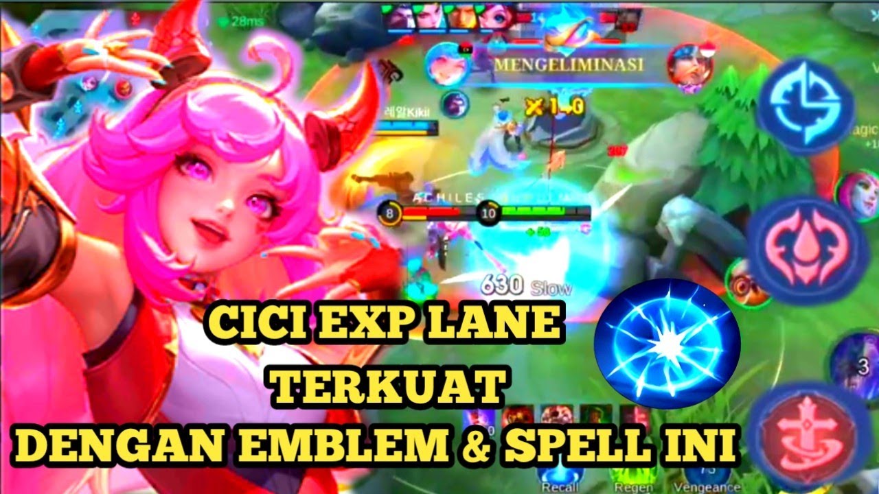 TIPS BUILD, EMBLEM & SPELL CICI EXP LANE TERKUAT DAN TERSAKIT !!! # ...