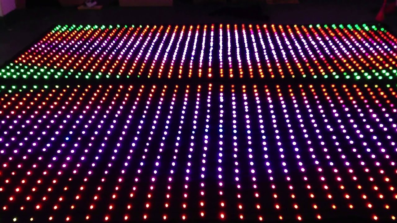 LED Video Curtain (4m X 2m) P9 | 968pcs LED lamps | PLAY VIDEO FROM ...