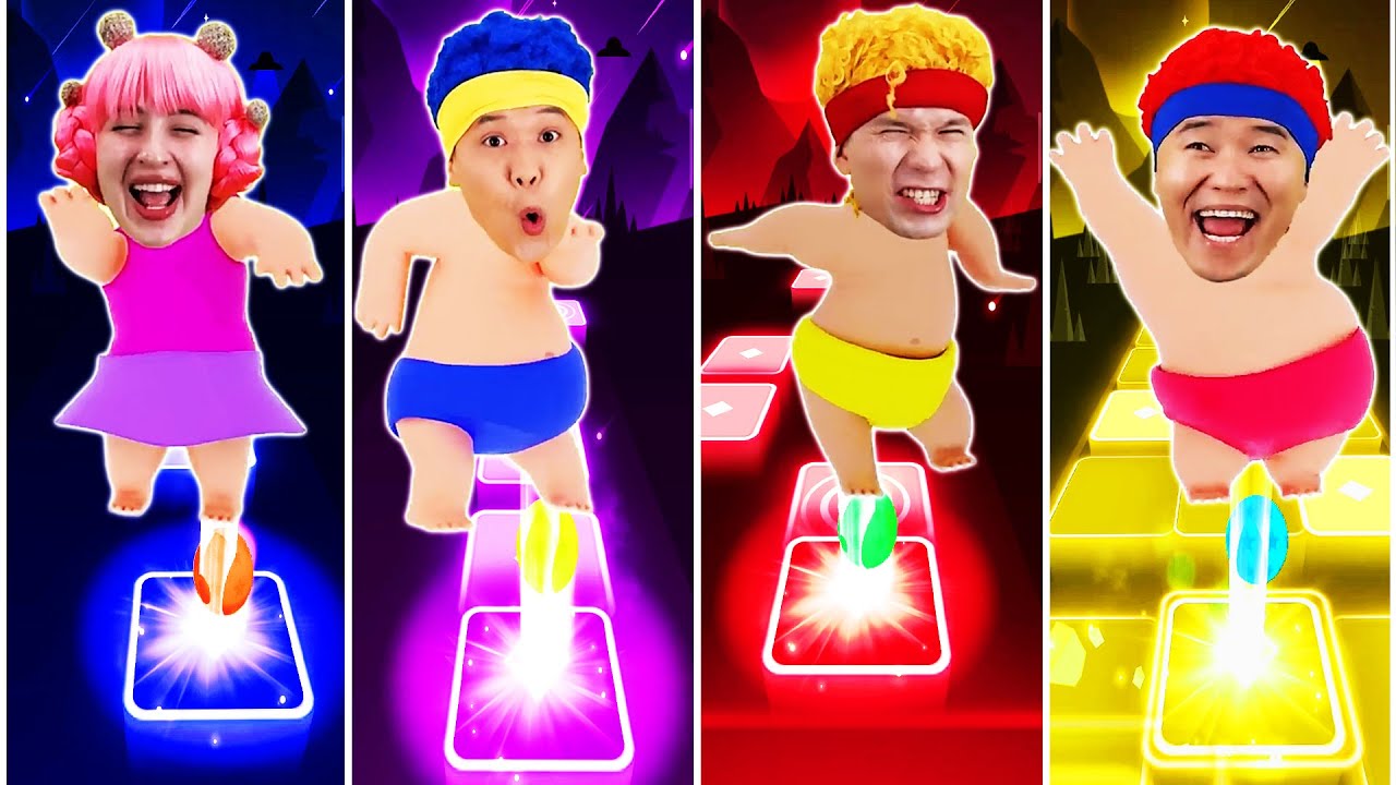 D Billions Mini Lya-Lya VS Cha-Cha VS Chiky VS Boom-Boom..&&... |Tiles Hop Edm Rush! - YouTube