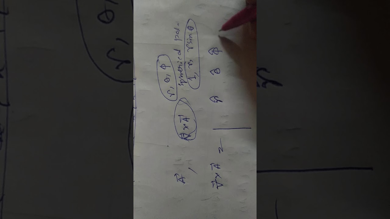 how to write curl of a vector in spherical polar coordinate (Tricks ...