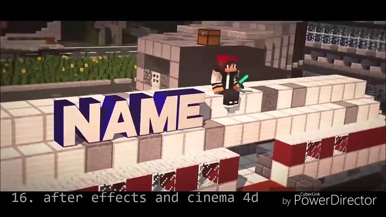 Top 30 Minecraft Intro Template's Cinema 4D/3D after effects - YouTube