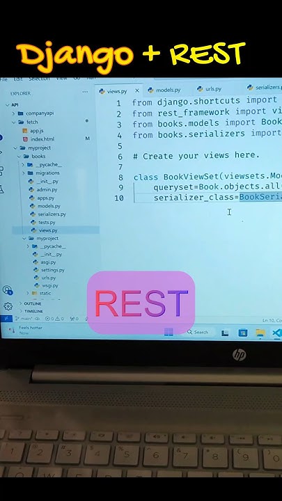 Django Project🧑‍🎓 And Create Own Api👾 Using Python🐍 Django Restapi Python Coding Api Youtube