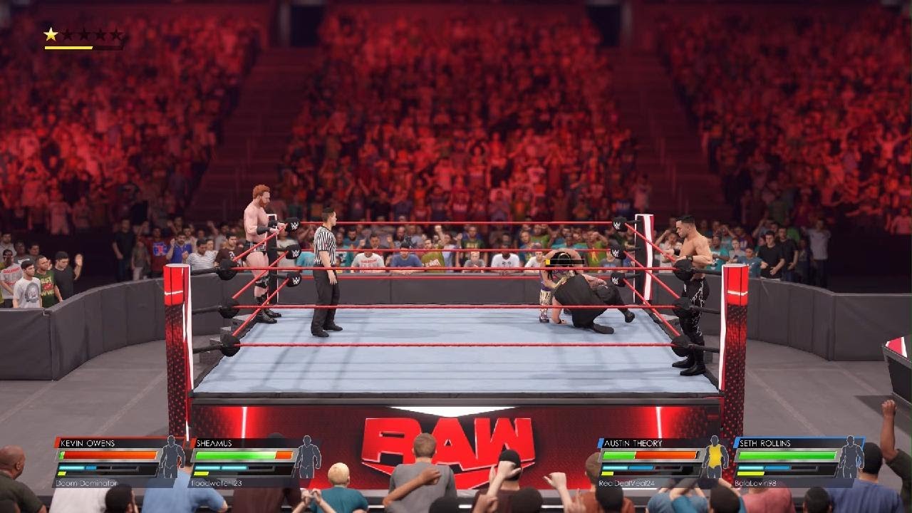 King Rollins and Austin Theory vs Sheamus and Kevin Owens FURY - YouTube