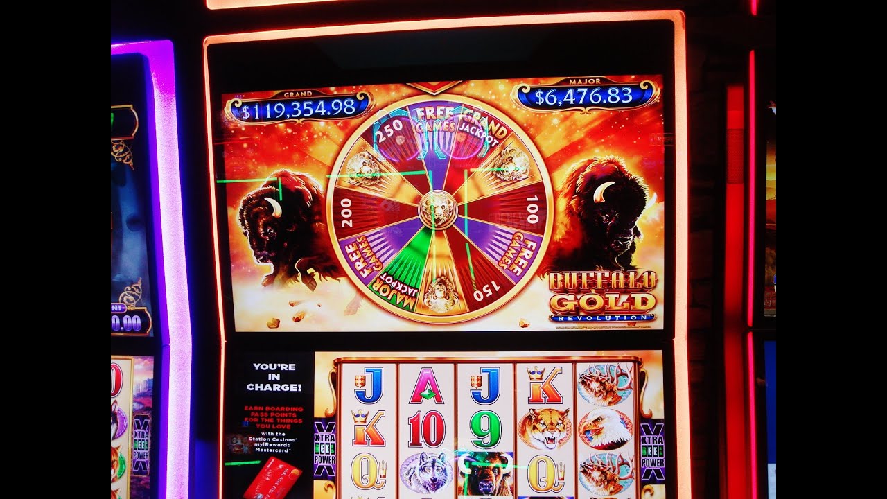 BUFFALO GOLD REVOLUTION Slots Las Vegas game play - YouTube