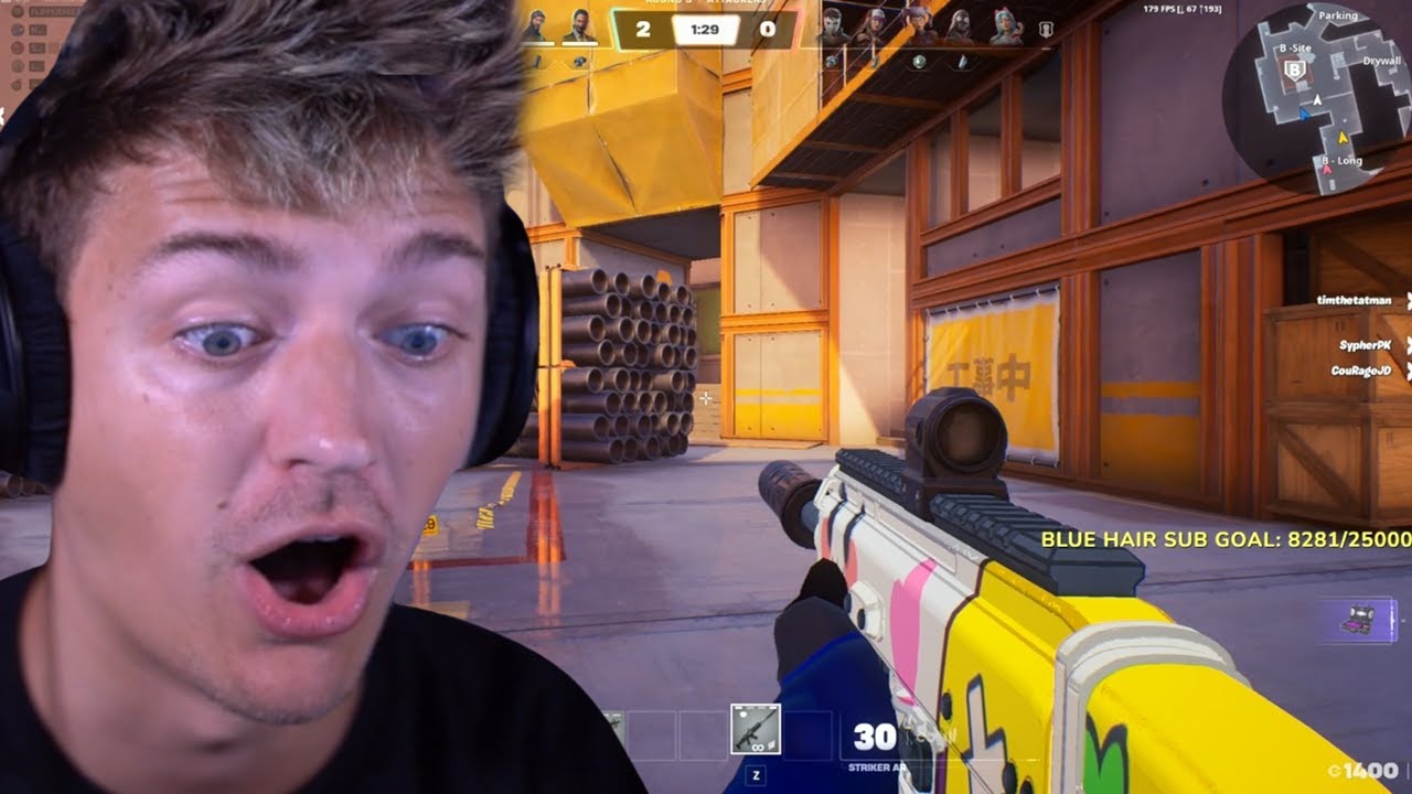 Ninja Plays Fortnite FIRST PERSON For The First Time & WINS! Fortnite ...